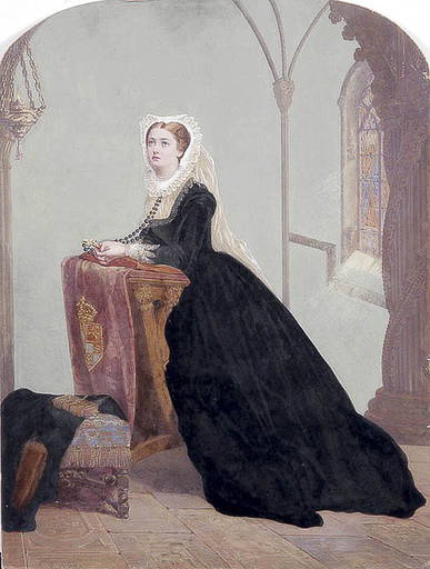 Watercolor Painting Attr To Gerald Edward Moira