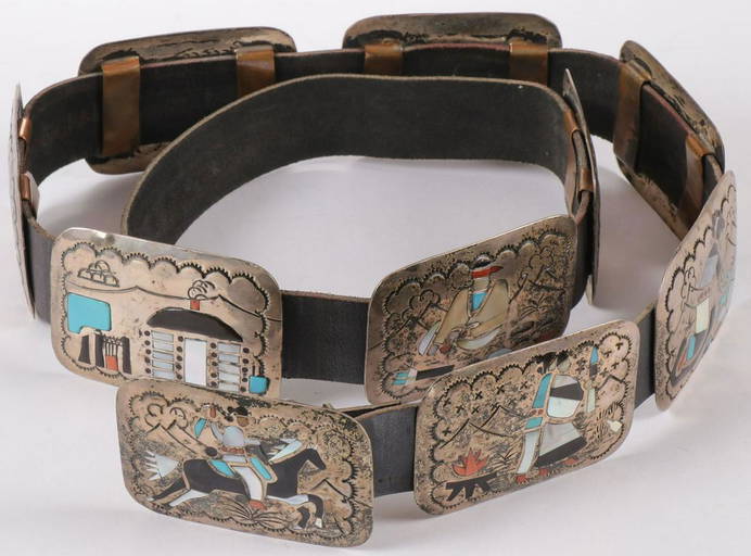 Benjamin Becenti Navajo Storyteller Belt