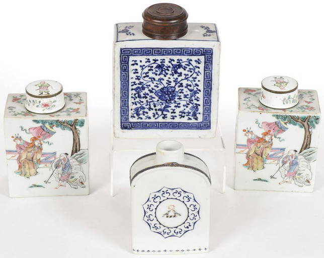 Chinese Porcelain Tea Caddies