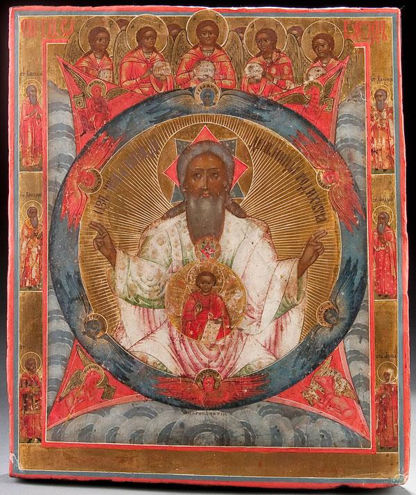 329: RUSSIAN ICON: THE LORD SABAOTH