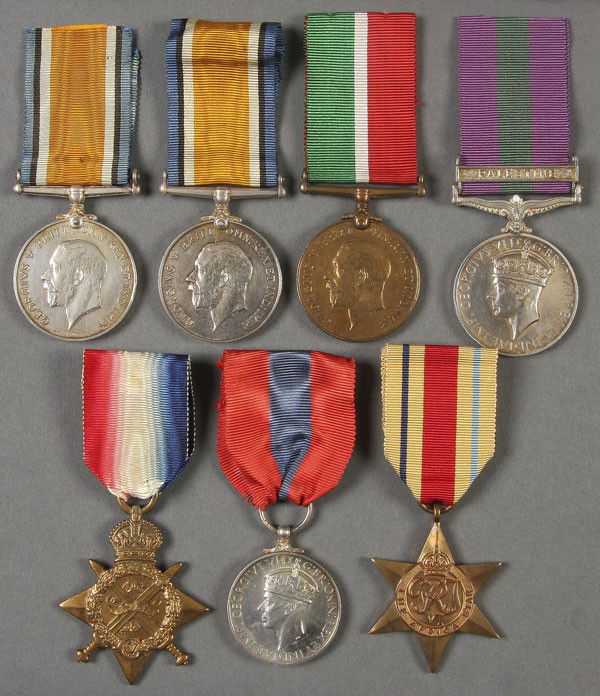 7 British Military Service Medals