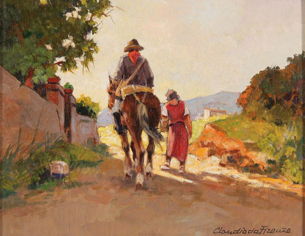 348: OIL PAINTING, CLAUDIO DA FIRENZE