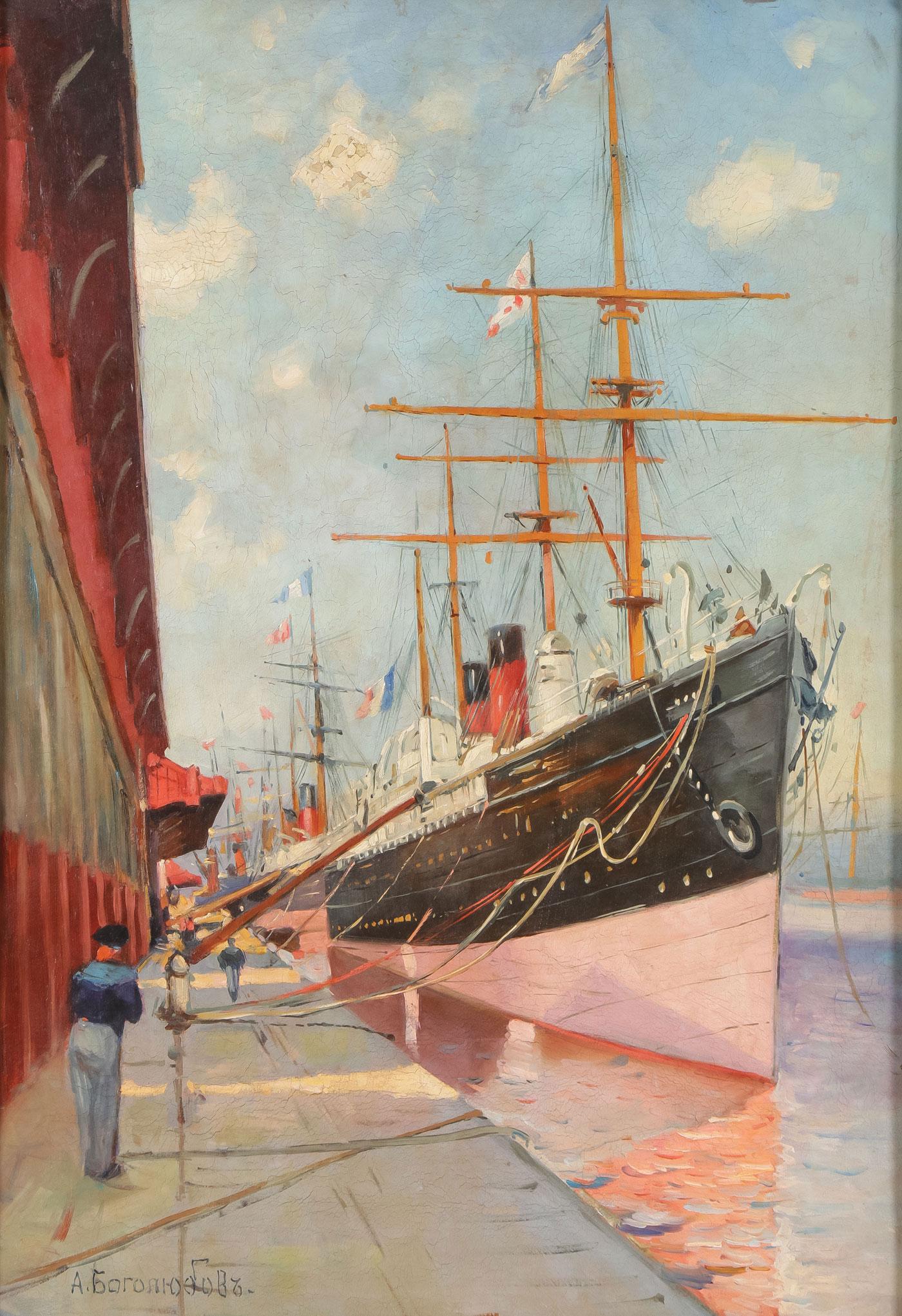 PAINTING OF OCEAN LINERS AT PORT (#0382) on Apr 25, 2023 | Jackson's ...