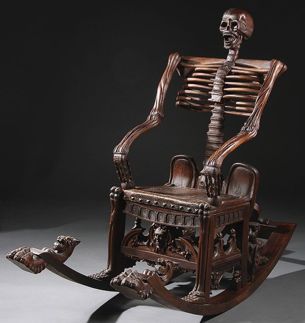 535: RUSSIAN STYLE CARVED WOOD SKELETON ROCKING CHAIR - Mar 27, 2012 ...