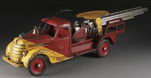 A Buddy L Toy Sit & Ride Fire Truck, Circa 1930s