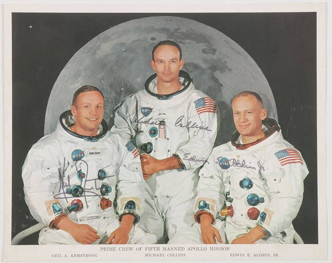 Apollo 11 Crew Signed Photo