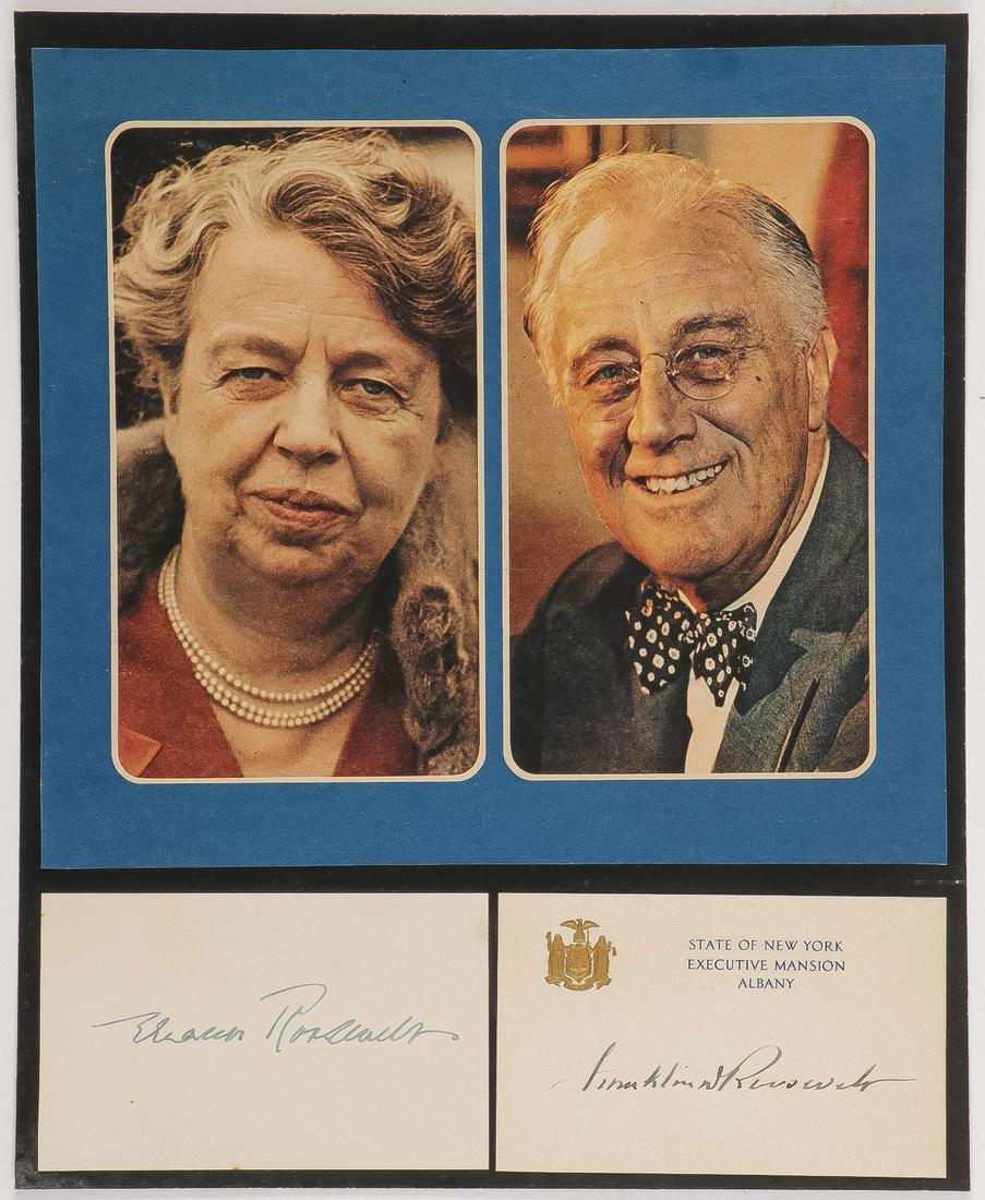 Franklin & Eleanor Roosevelt's Autographs Auction