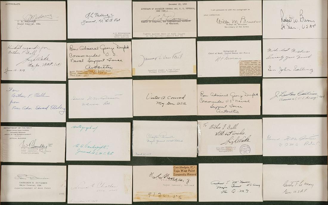 40 Us Military Signatures Auction