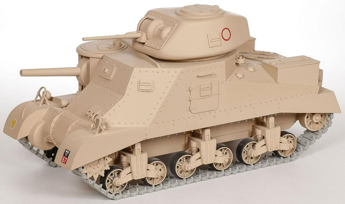 Exceptional Wwii British M3 Grant Tank Model Auction