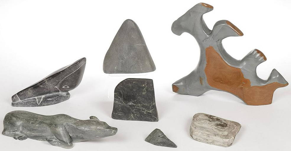 Eskimo Stone Sculpture Group