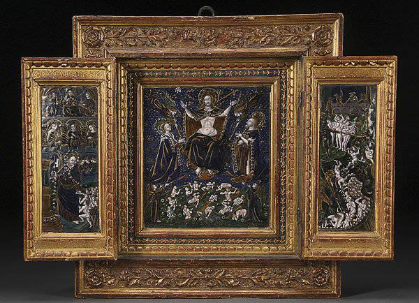 123:A VERY FINE LIMOGES ENAMEL TRIPTYCH - May 22, 2012 | Jackson's International Auctioneers in IA