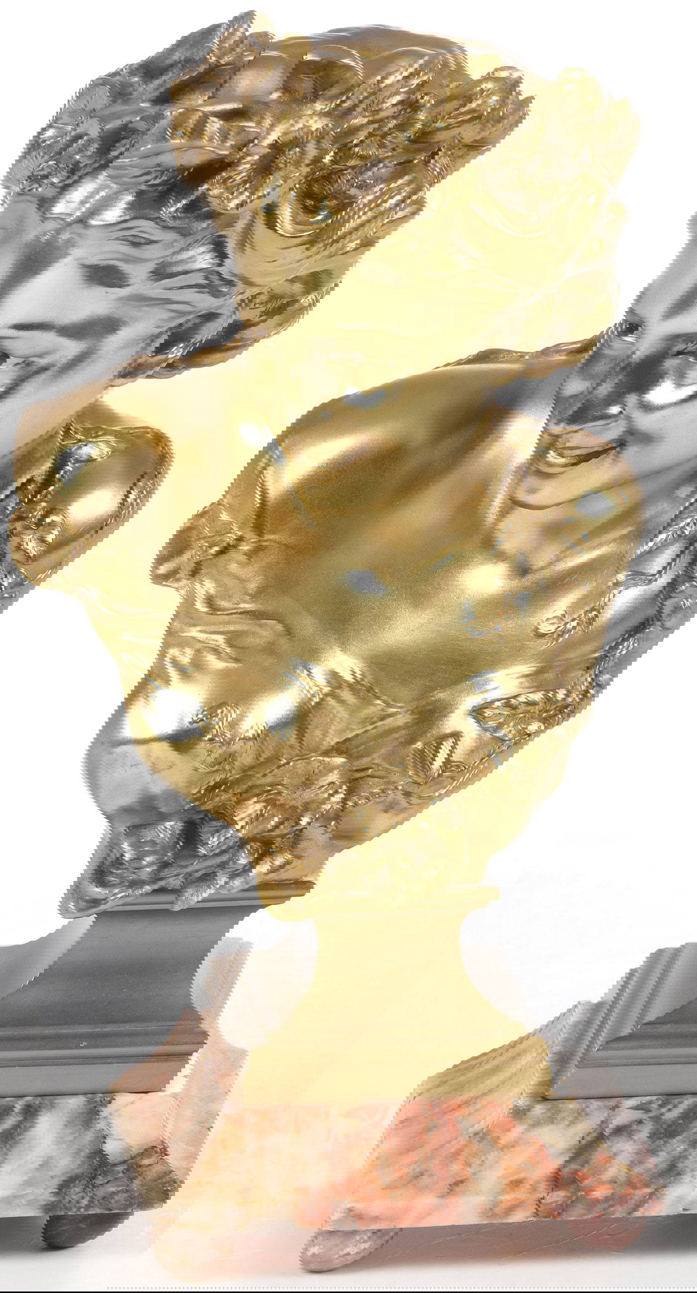 French Gilt Bronze Bust, 19th C Auction