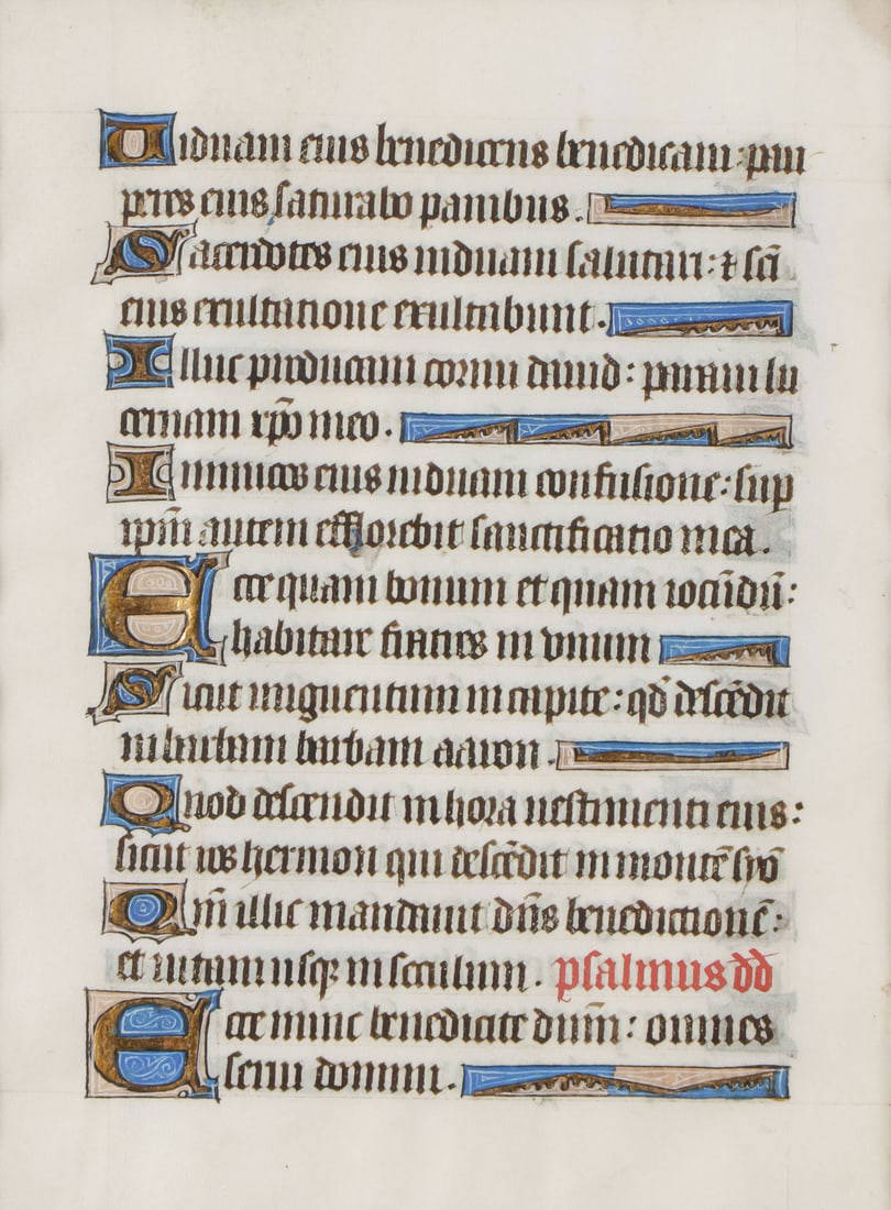 French Illuminated Manuscripts 13th _ 15th C Auction