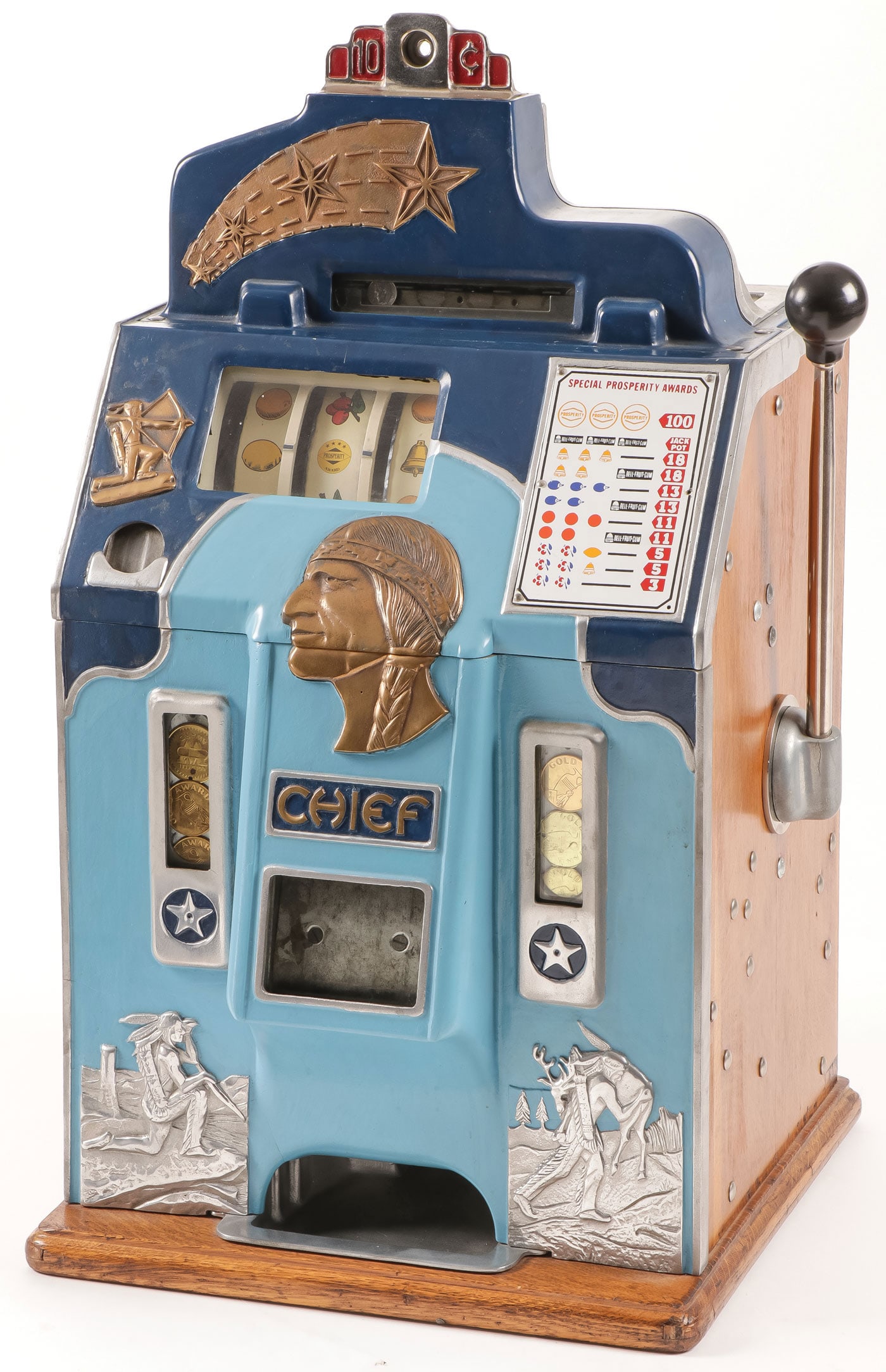 Jennings 10 Cent 4 Star Chief Slot Machine Auction