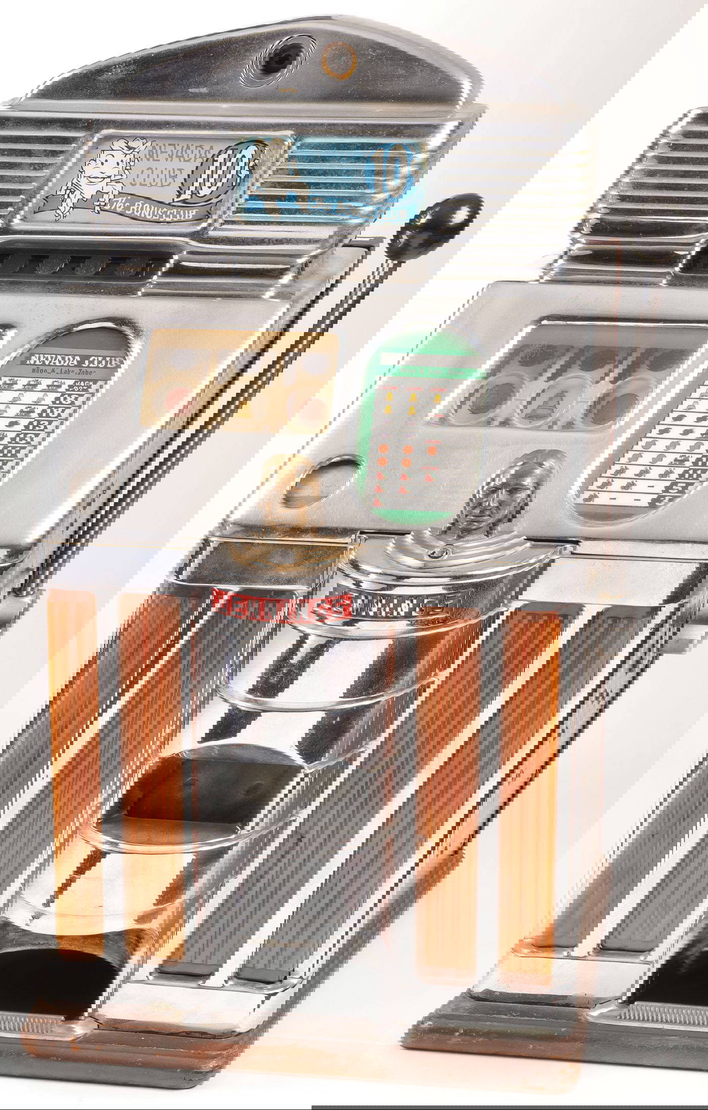 Jennings 10 Cent Nevada Club Chief Slot Machine Auction