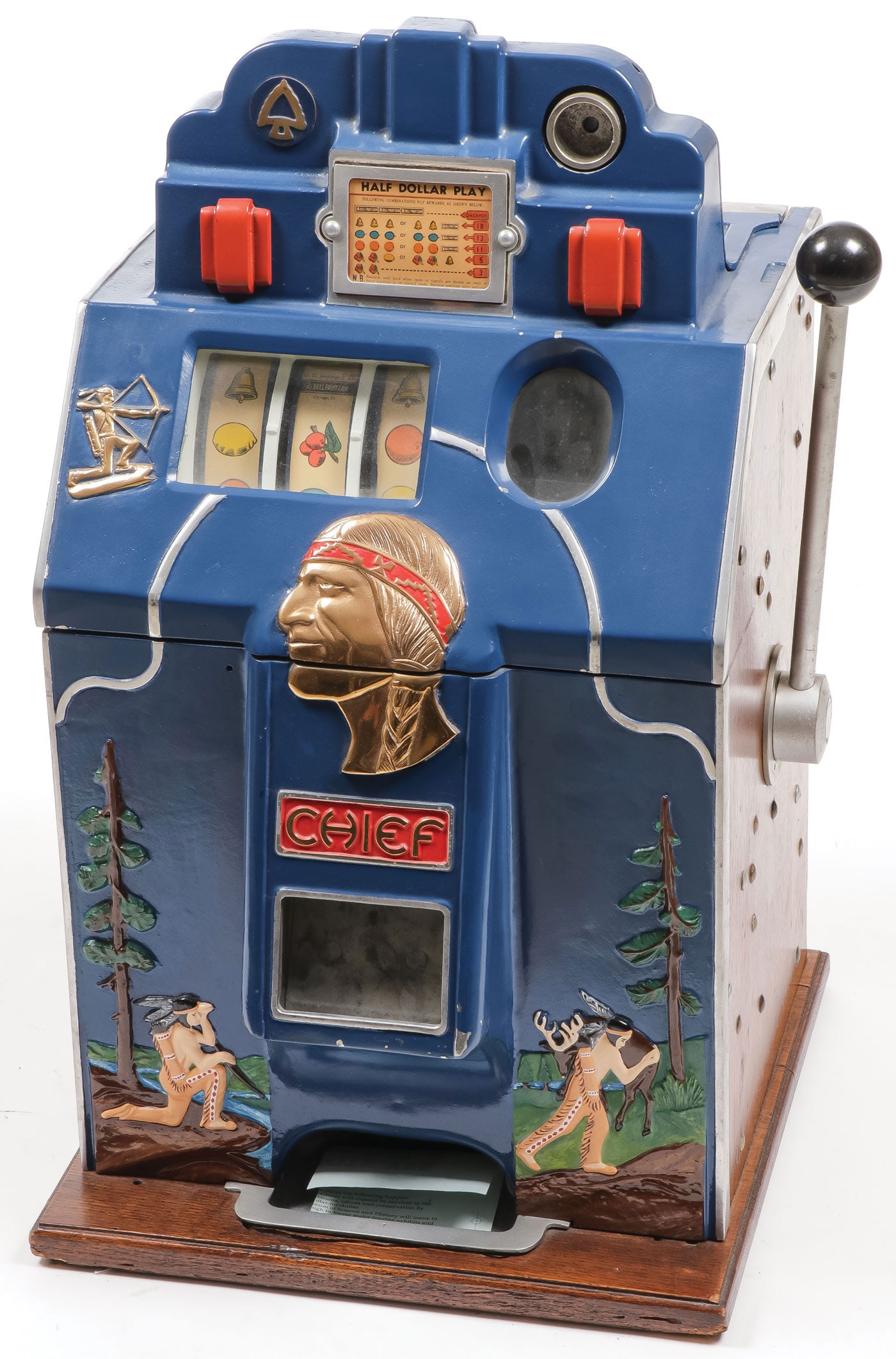Jennings 50 Cent Chief Slot Machine Auction