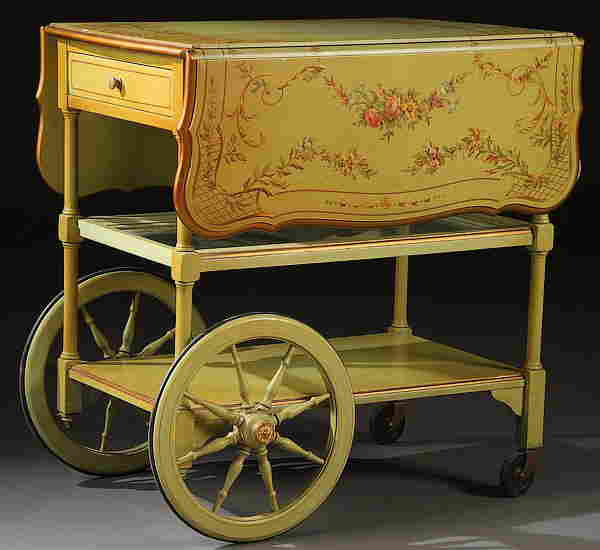 A BAKER FURNITURE HAND PAINTED TEA CART - Sep 19, 2012 | Jackson's ...