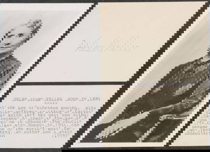 Hellen Keller Sign Card