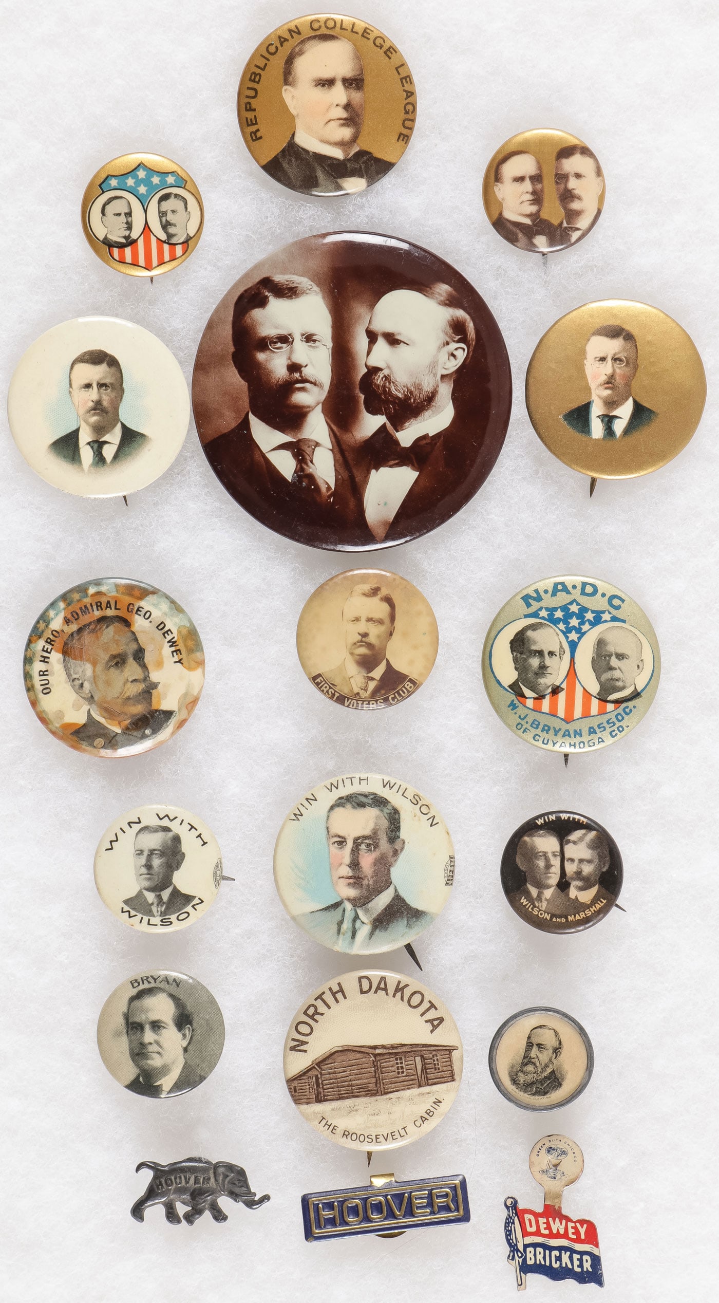 Vintage Presidential Campaign Buttons Auction