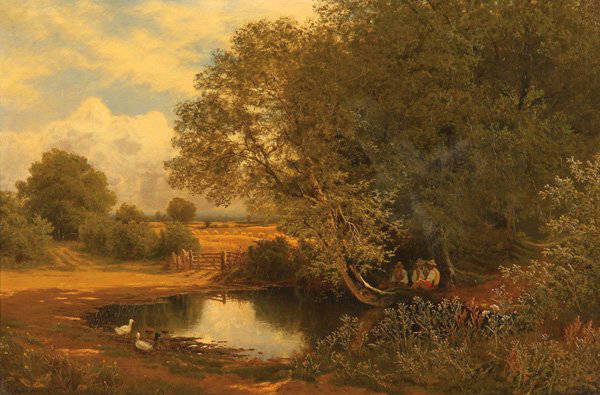 Fine Signed British Oil Painting, J.c.adams, Dated 1876