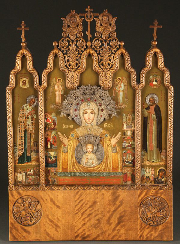 FABULOUS RUSSIAN ICON TRIPTYCH, SIGNED, CIRCA 1912 - Nov 13, 2012 ...