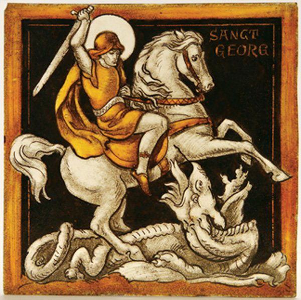 A STAINED GLASS PANEL OF ST. GEORGE, GERMAN - Nov 13, 2012 | Jackson's ...