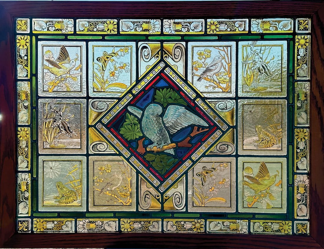 Great Aesthetic Movement Stained Glass Window