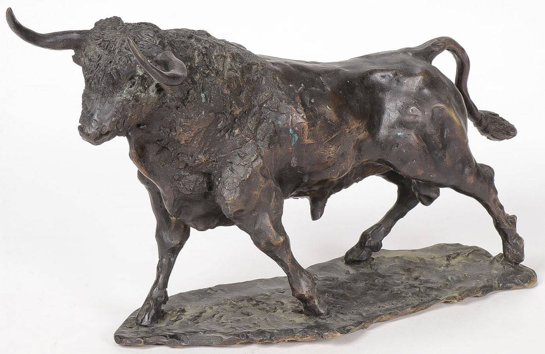 Bronze Bull C. Garcia Auction