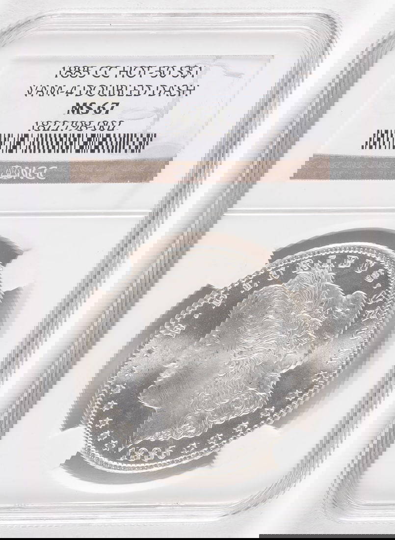 Rare 1885 Cc Vam-4 Hot-50 Double Dash Morgan Auction