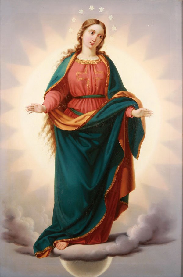 GERMAN-NAZARENE SCHOOL RELIGIOUS OIL PAINTING