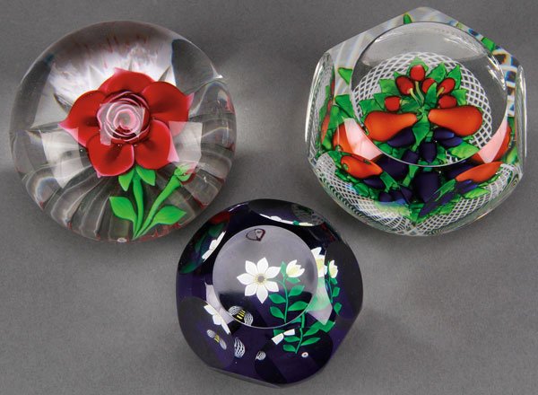BACCARAT AND BOB BANFORD PAPERWEIGHTS