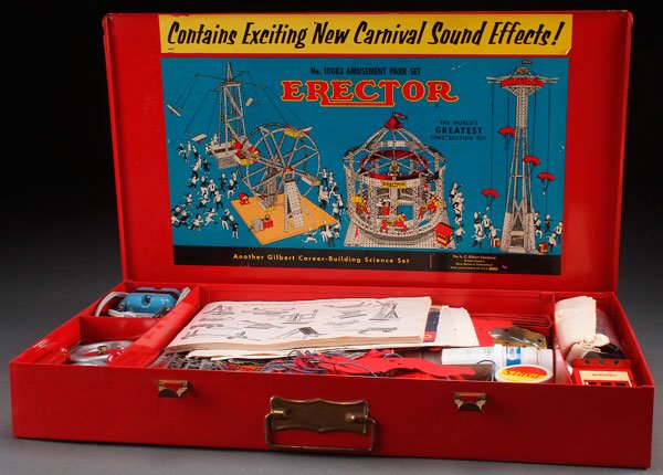 A GILBERT ERECTOR NO. 10083 AMUSEMENT PARK TOY SET