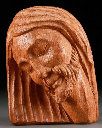 Original Vintage German Wood Carving Signed