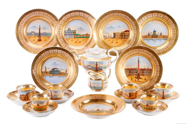 EARLY RUSSIAN PORCELAIN, MOSCOW, CIRCA 1835