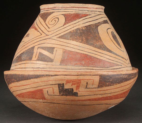 Pre Historic Ramos Polychrome Pottery Olla