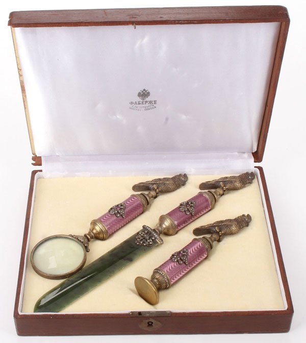 FABERGE STYLE DESK SET