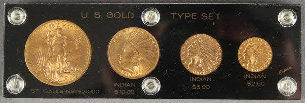 A 4 PIECE U.S. GOLD TYPE SET - Nov 18, 2015 | Jackson's International ...
