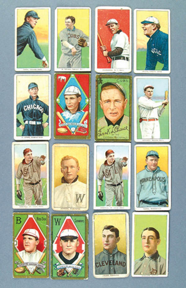 1092: 17 CIGARETTE BASEBALL CARDS by Piedmont, Caporal