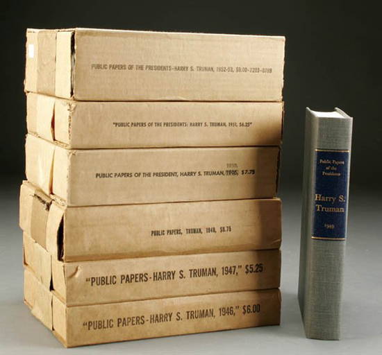 7 Books: Harry S. Truman Public Papers Of The Pre