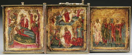 FABULOUS RUSSIAN ICON TRIPTYCH, SIGNED, CIRCA 1912 - Nov 13, 2012 | Jackson's International ...