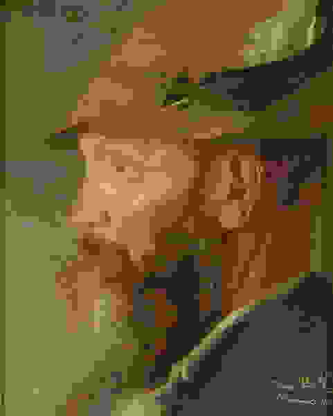 Toni Roth (german 1899 1971) "portrait Of A Beard