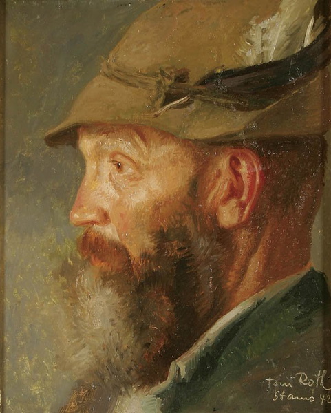 Toni Roth (german 1899 1971) "portrait Of A Beard