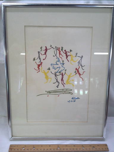 1967 Picasso 16.5" X 12" Framed Art
