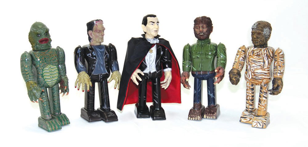 Set of 5 Japanese Universal Monster Wind-up Toys