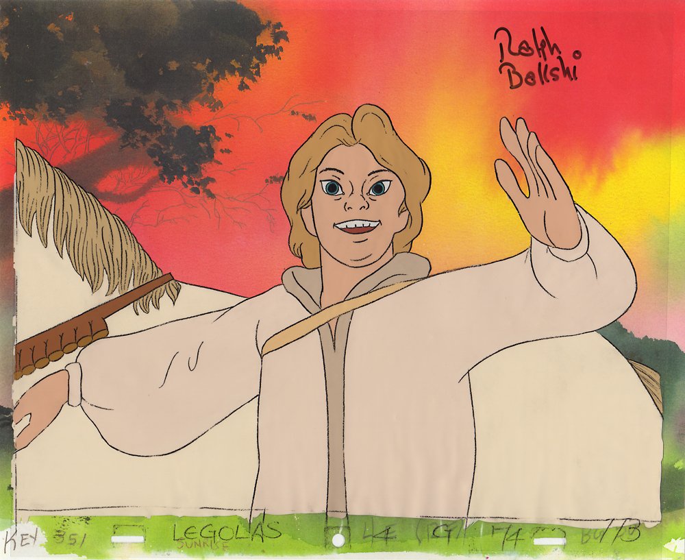 Bakshi Signed Cel of Legolas - Lord of the Rings