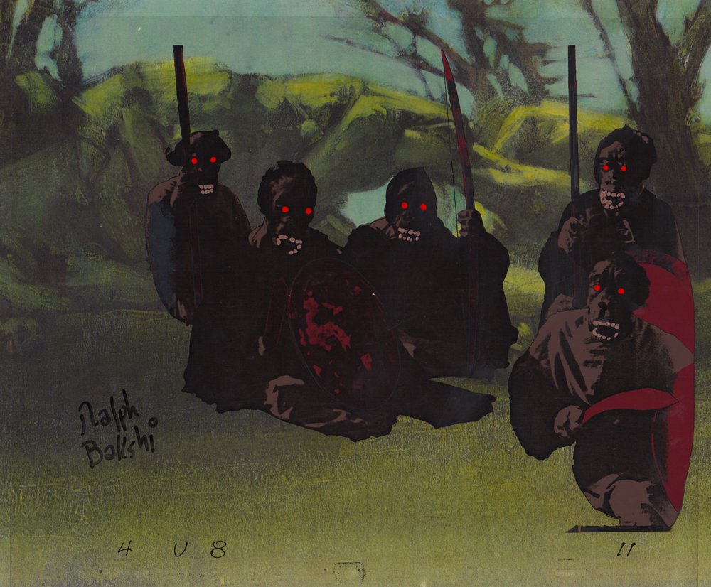 Bakshi Signed Cel Orc Soldiers Lord of the Rings