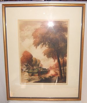 Colored Lithograph By Turner Art Gallery Denver