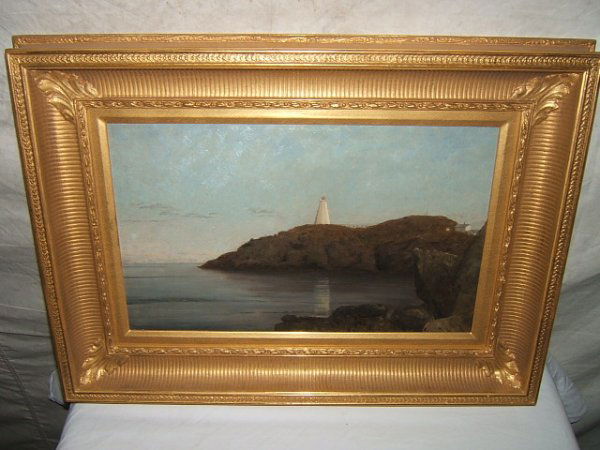 Antique Painting By Joseph Lyman Grand Menon Light