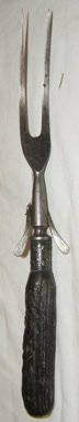 Antique Stag Handle Carving Fork