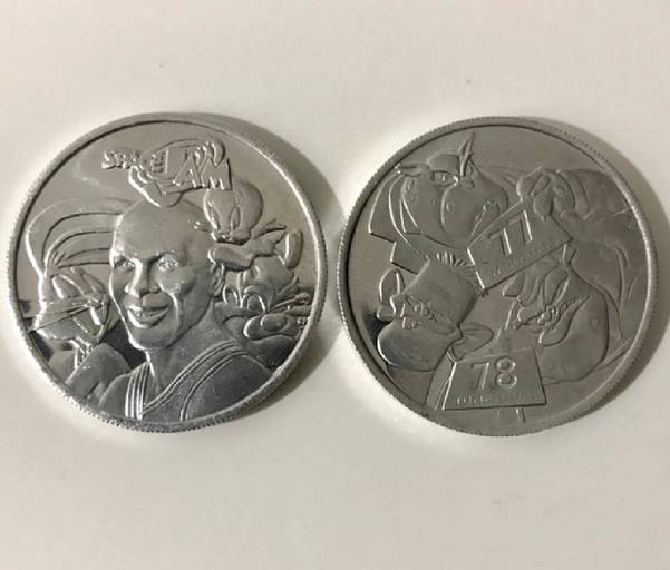 Rare 1996 Michael Jordan “space Jam” Silver Coin